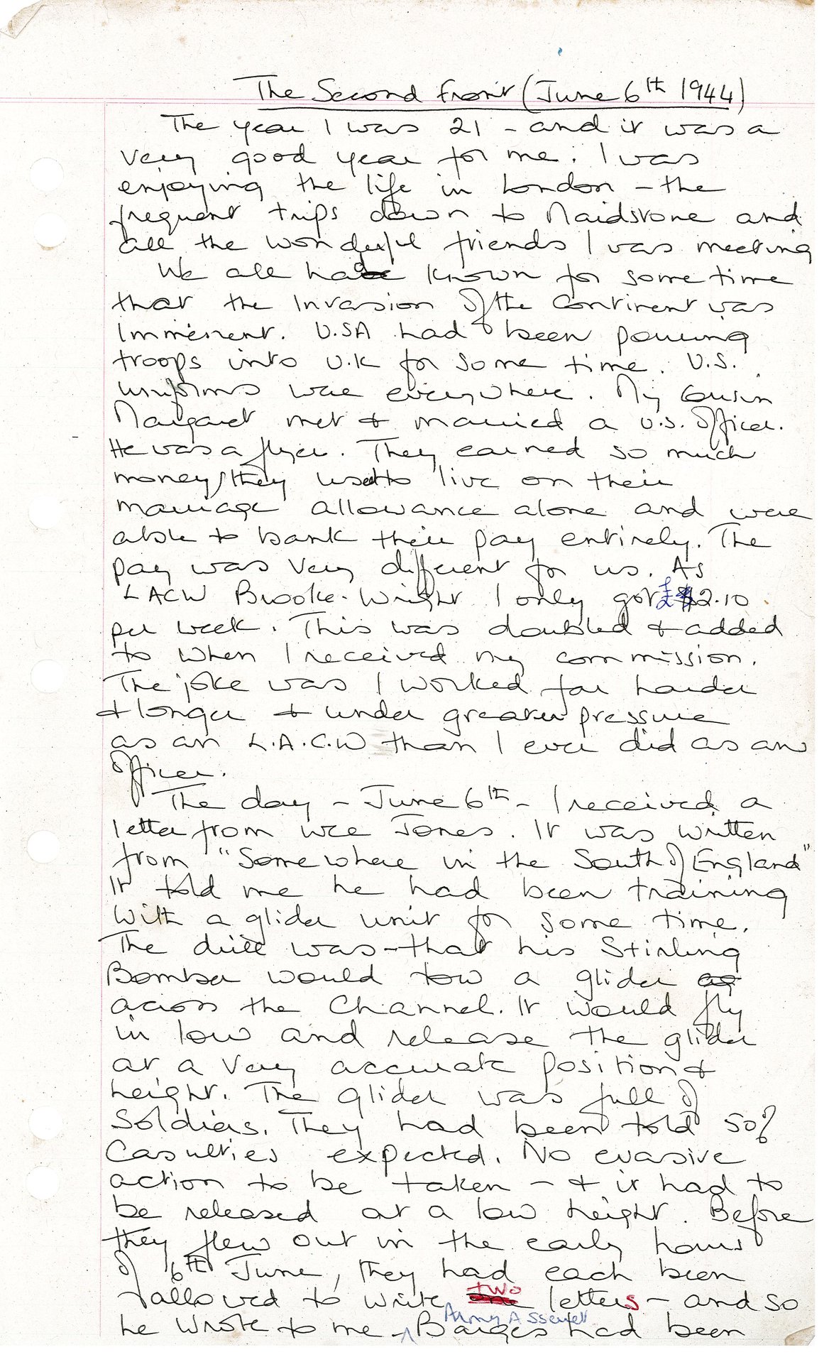 Mama’s Diary Chapter 2.01 – The Second Front (6th June 1944 ...